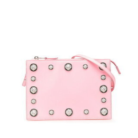 Versace | Bags | Versace Lion Crossbody Pink Leather | Poshmark
